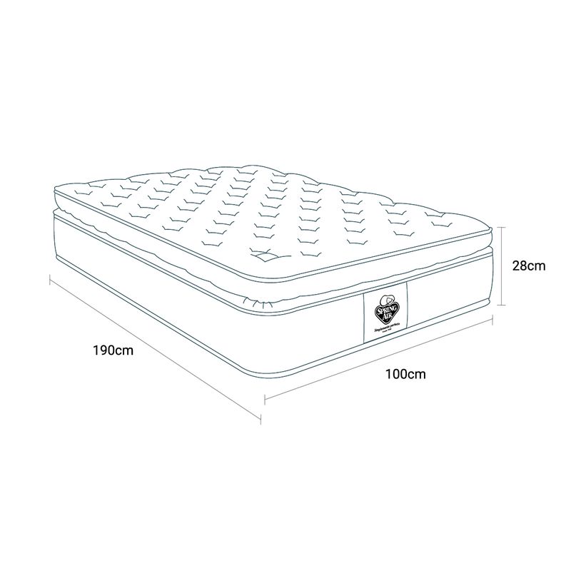 Colchon Spring Air Sleeper Matrimonial Queen y King Size Colchones Atlas del Descanso